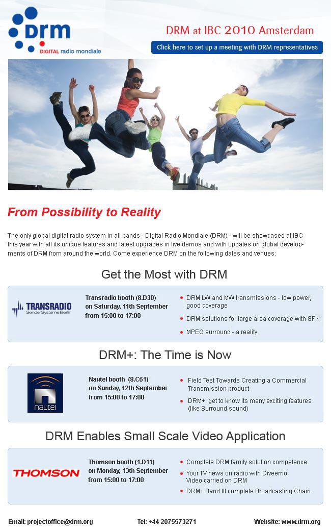 Digital Radio Mondiale | Come And Experience DRM At IBC