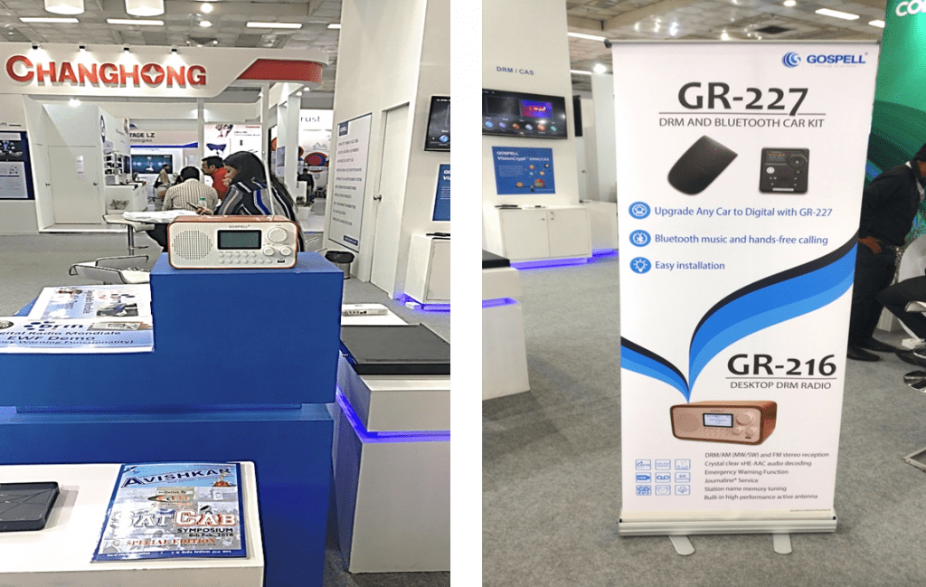 Gospell DRM Receiver Exhibits at Convergence India Expo 2018 - Digital ...