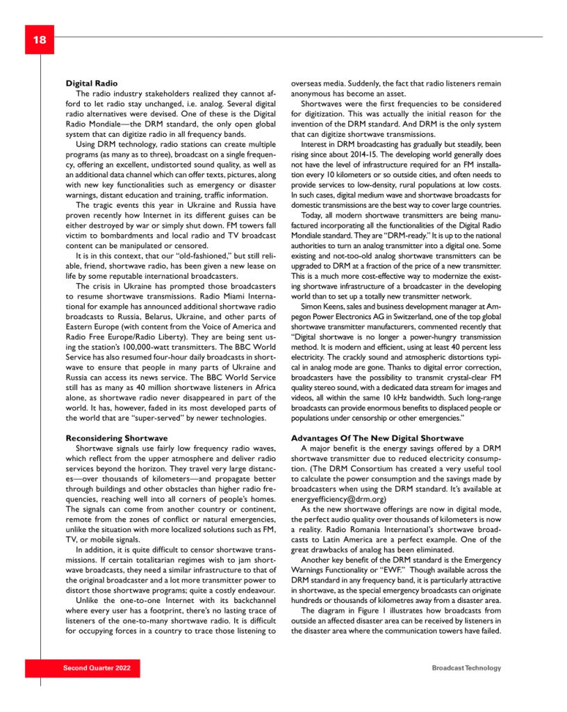 Advantages Of the New Digital (DRM) Shortwave – IEEE quarter ...