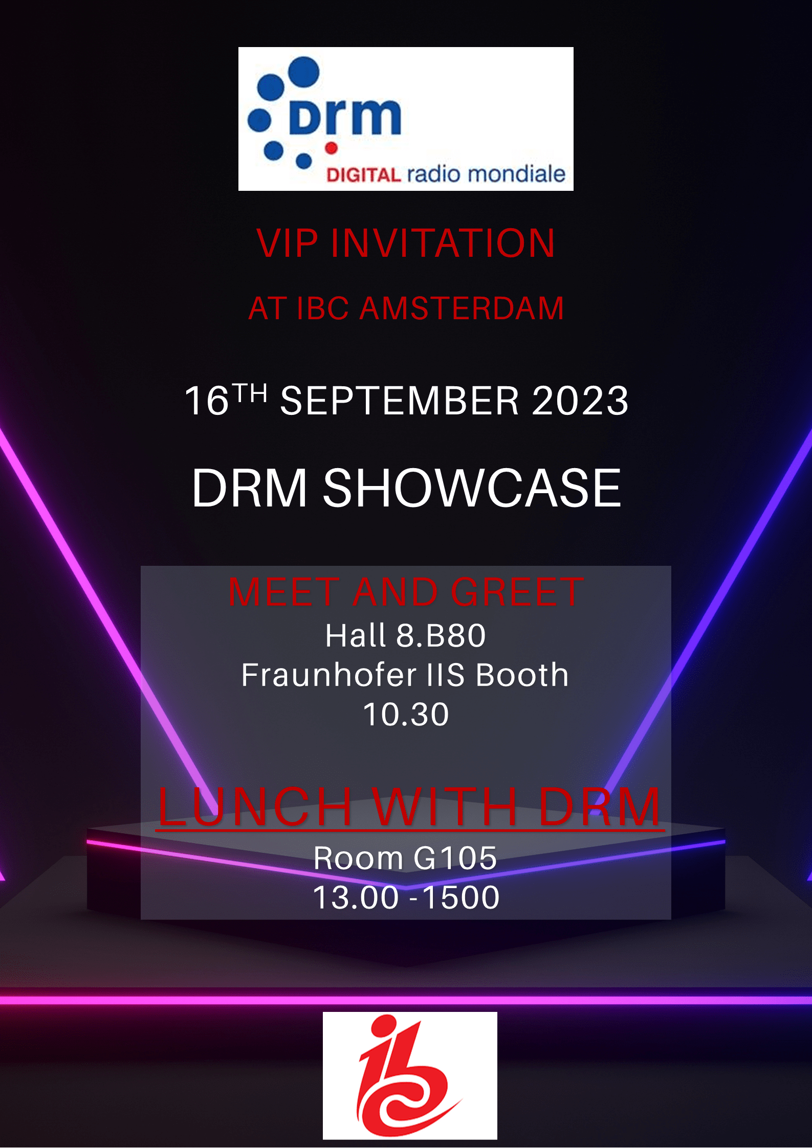 “DRM Showcase” - Two IBC Events on One Day - 16th September - Digital ...