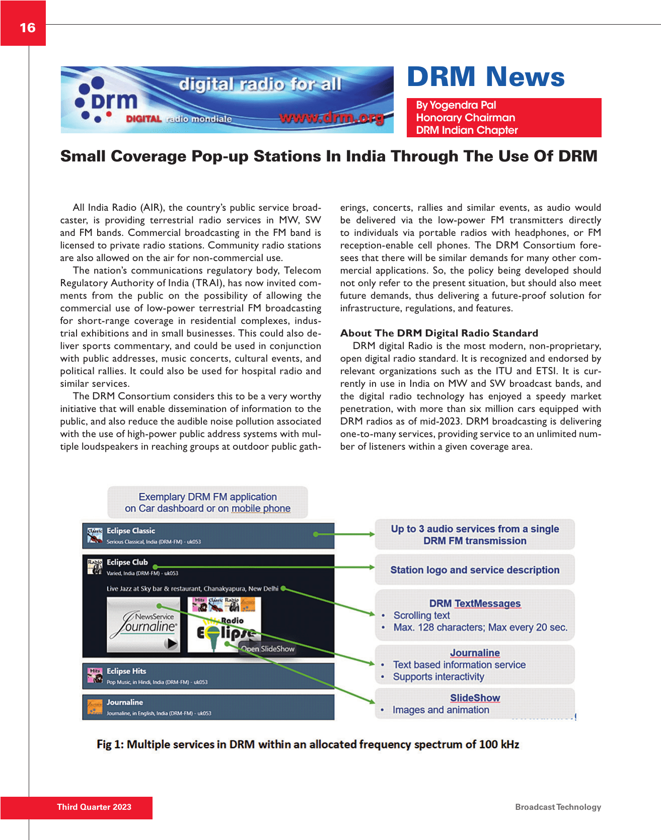 Small Coverage Pop-up Stations In India Through The Use Of DRM ...