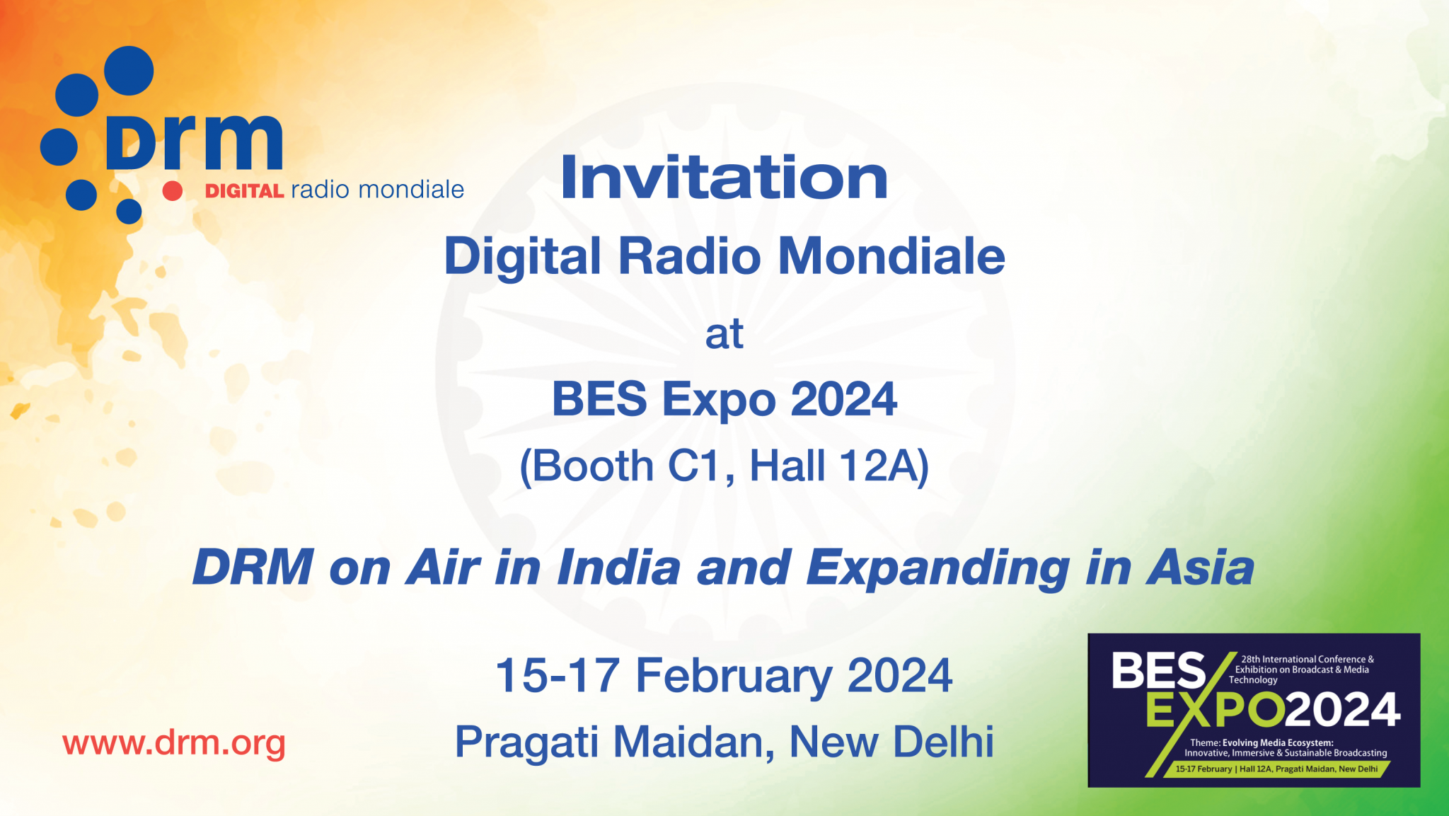 DRM Digital Radio “Expanding in India and All Asia” – the Complete DRM Offer at BES Expo 2024 ...